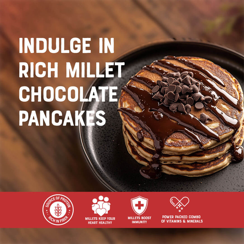 Buy Premium Chocolate Millet Pancake Mix from Millet Bank