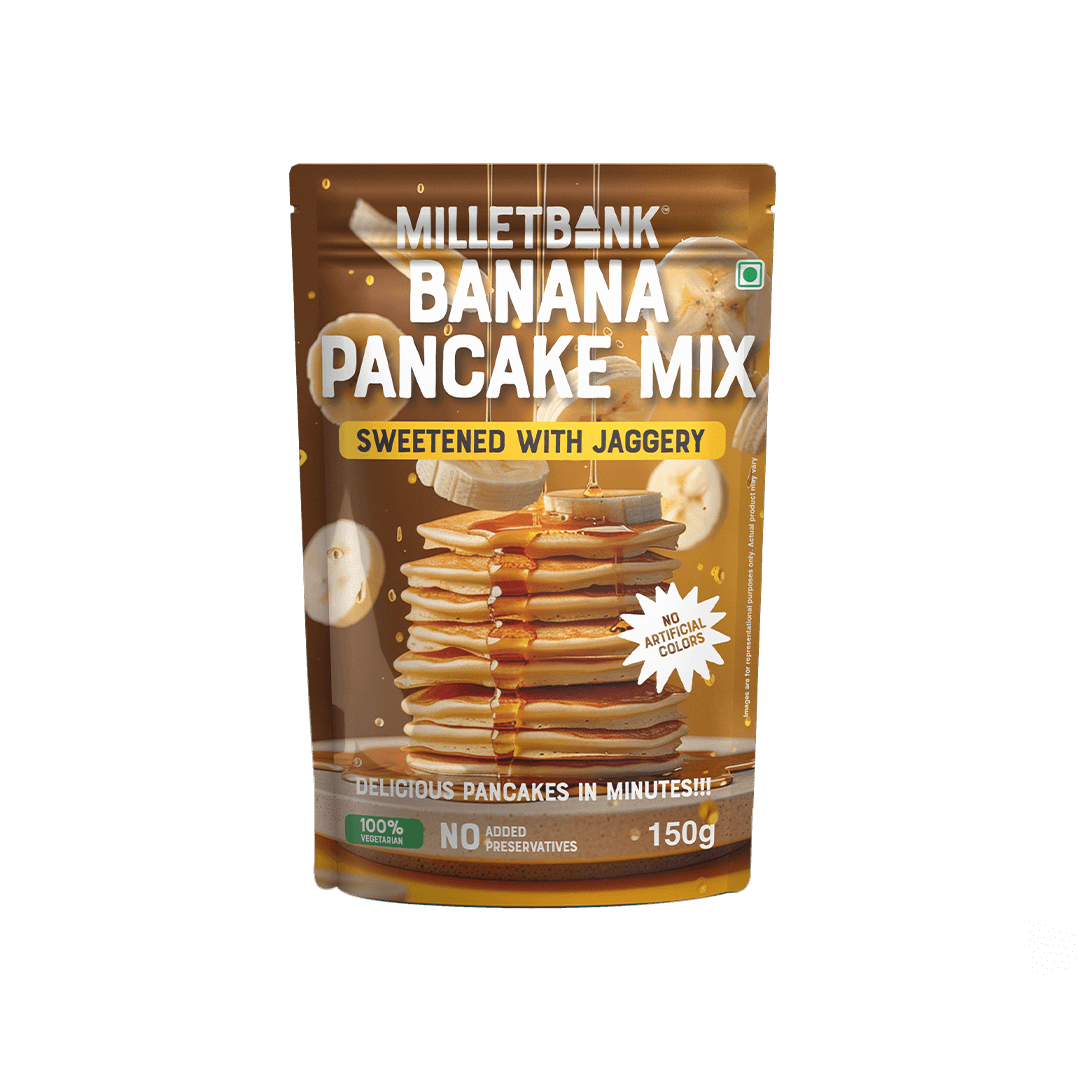 Buy Premium Banana Millet Pancake Mix from Millet Bank